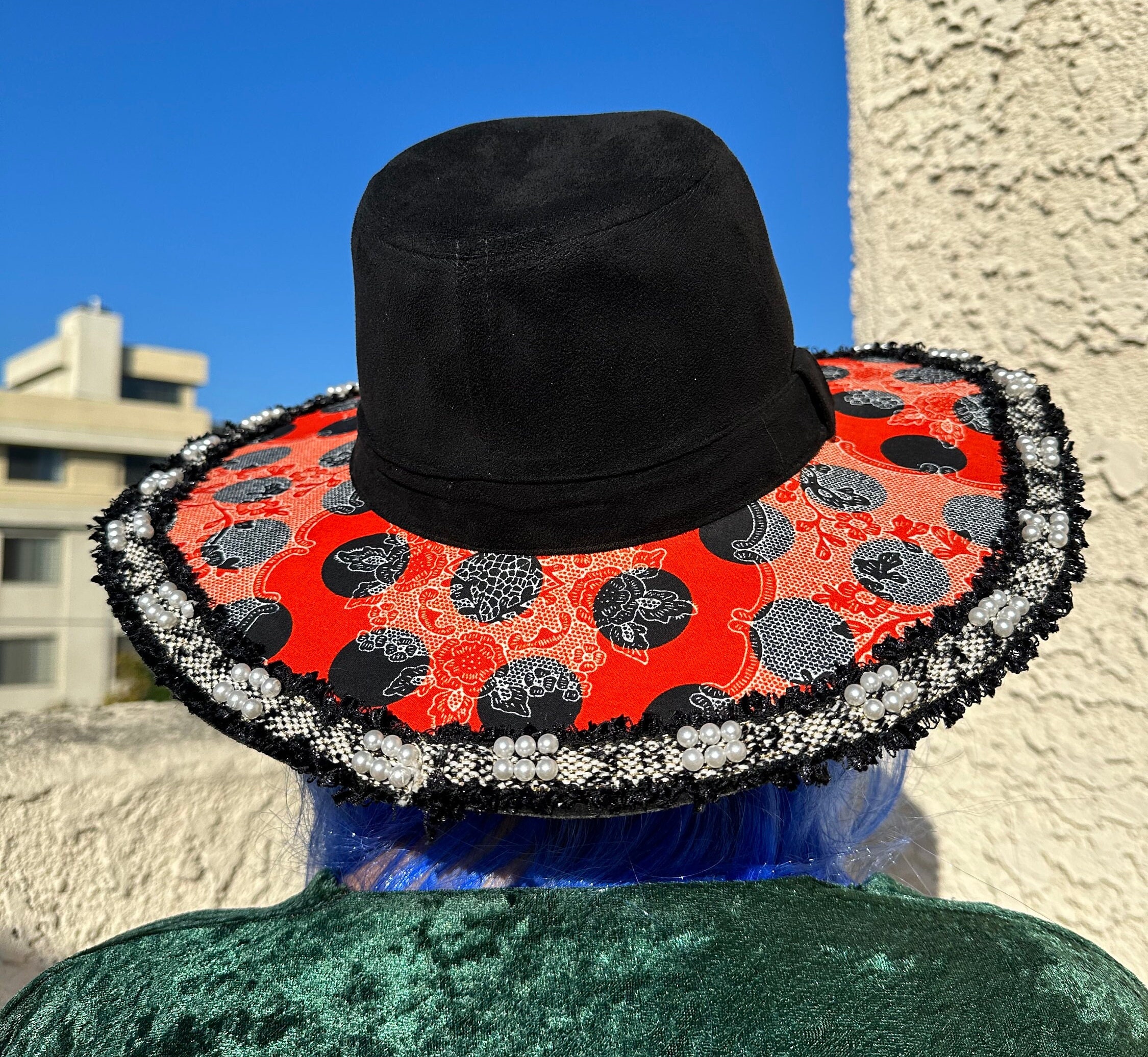 Can't Take My Eye off You Wide Brim Floppy Fedora/sun - Etsy