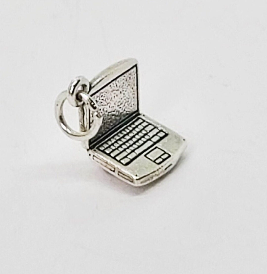 James Avery Laptop Charm Sterling Silver Retired Rare Jewelry - Etsy