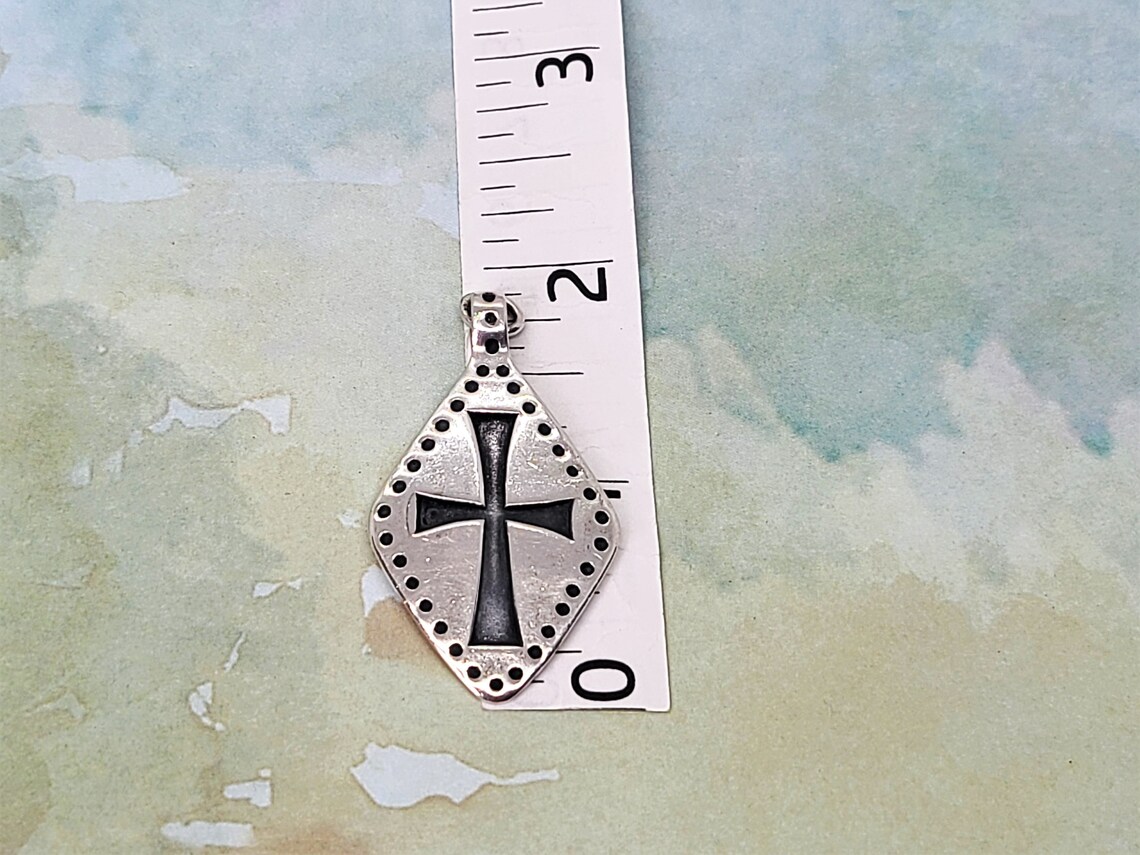 James Avery Beaded Shield of Faith Cross Pendant Retired HTF - Etsy