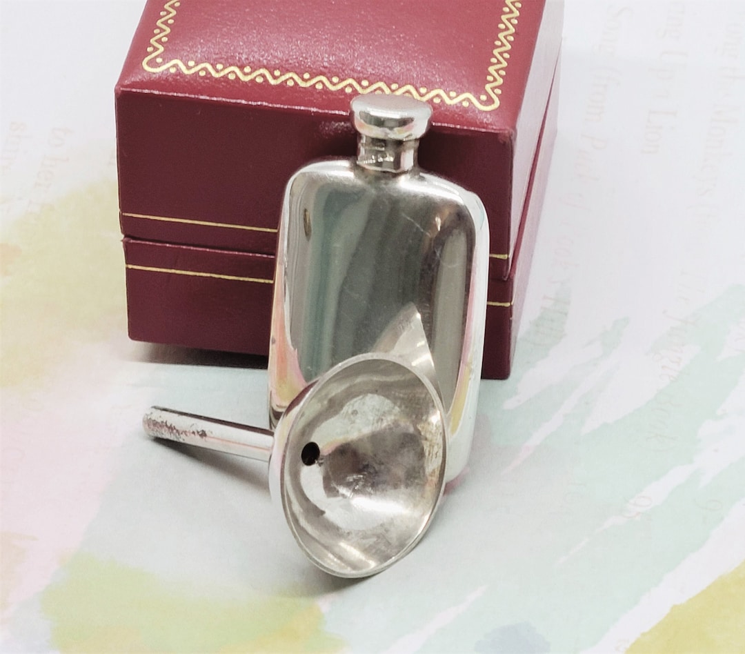 Tiffany & Co. Perfume Bottle and Funnel Vintage Tiffany Perfume Flask ...
