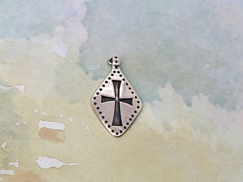 James Avery Beaded Shield of Faith Cross Pendant Retired HTF - Etsy