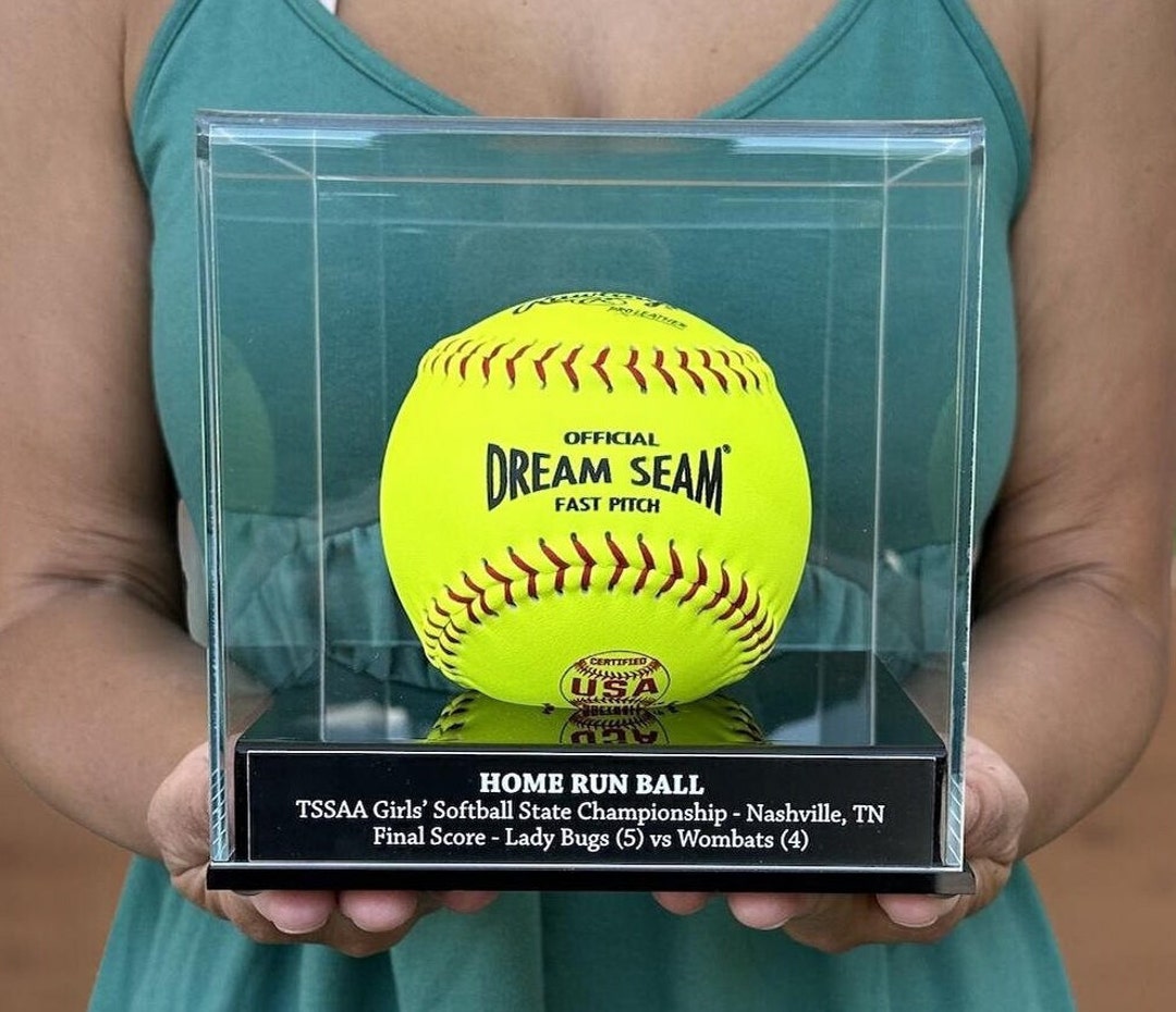 Custom Softball Display Case - Softball Gifts, Softball Coach Gift ...