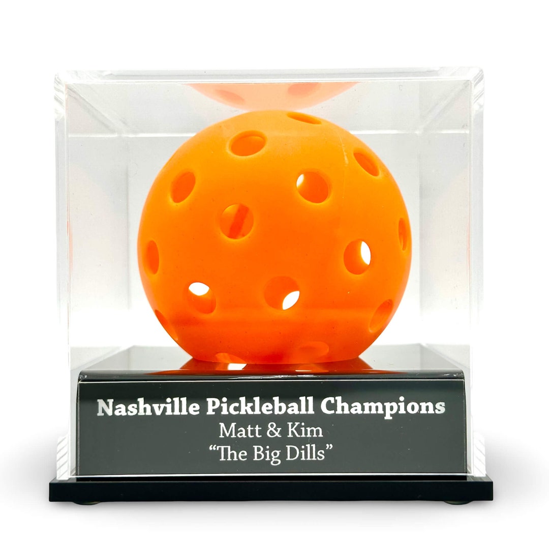 FANTASYJOCKS Custom Acrylic Pickleball Display Case - Personalized Gift ...