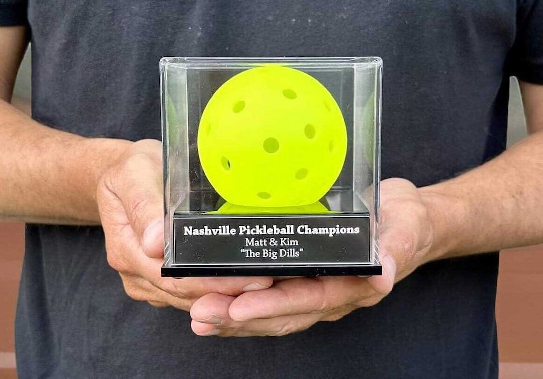 Custom Pickleball Display Case - Pickleball Gifts, Pickleball Trophy ...