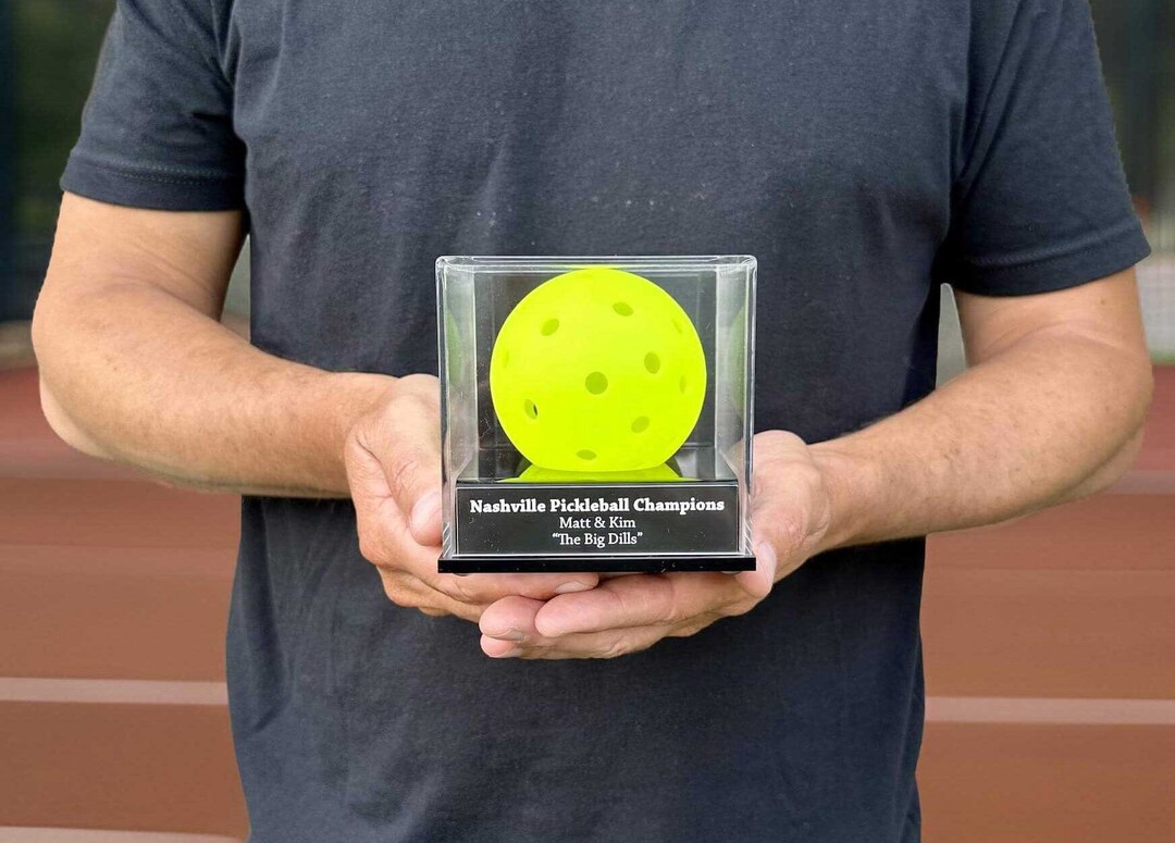 Custom Pickleball Display Case Pickleball Gifts, Pickleball Trophy ...