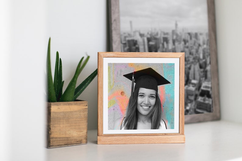 Grad Announcement — Canva Template, Photo Keepsake Card, Personalize ...