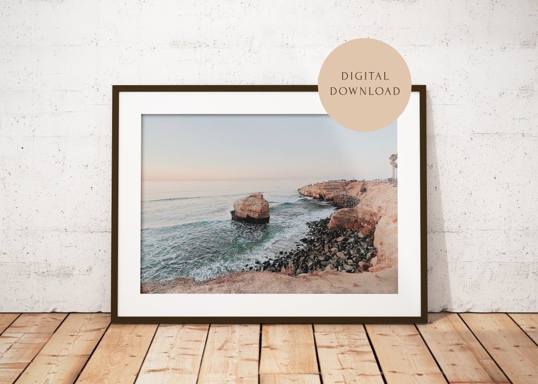 Blissful — Digital Print | California Coast Wall Art Download, San ...