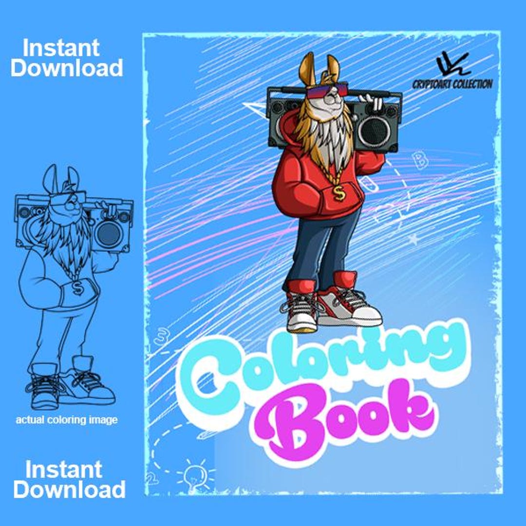 Usually Humble | Ben Lama Coloring Page - Etsy