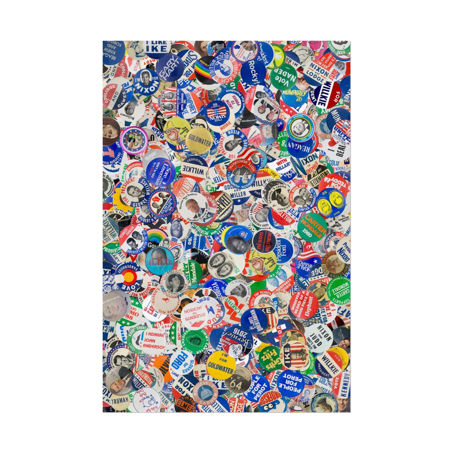 Political Buttons Collage - Etsy