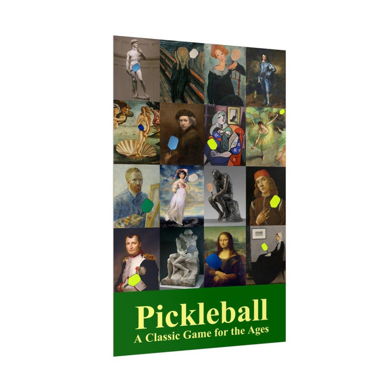 Pickleball Poster - Etsy