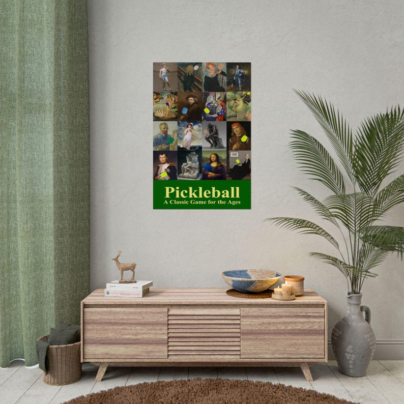 Pickleball Poster - Etsy