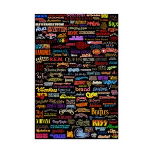 Rock Bands Logos - Etsy