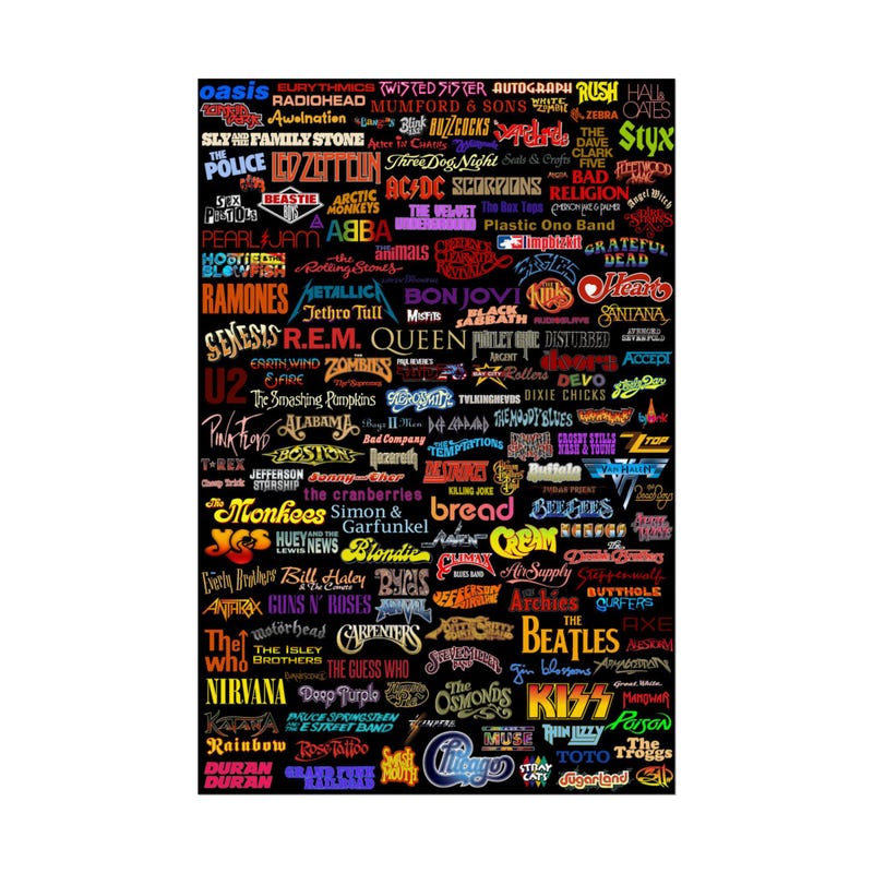 Rock Band Logo - Etsy