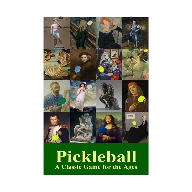 Pickleball Poster - Etsy