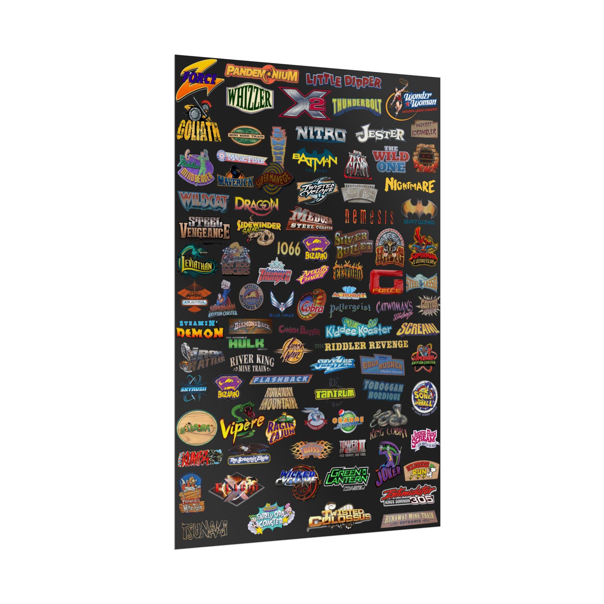 Roller Coaster Logos - Etsy