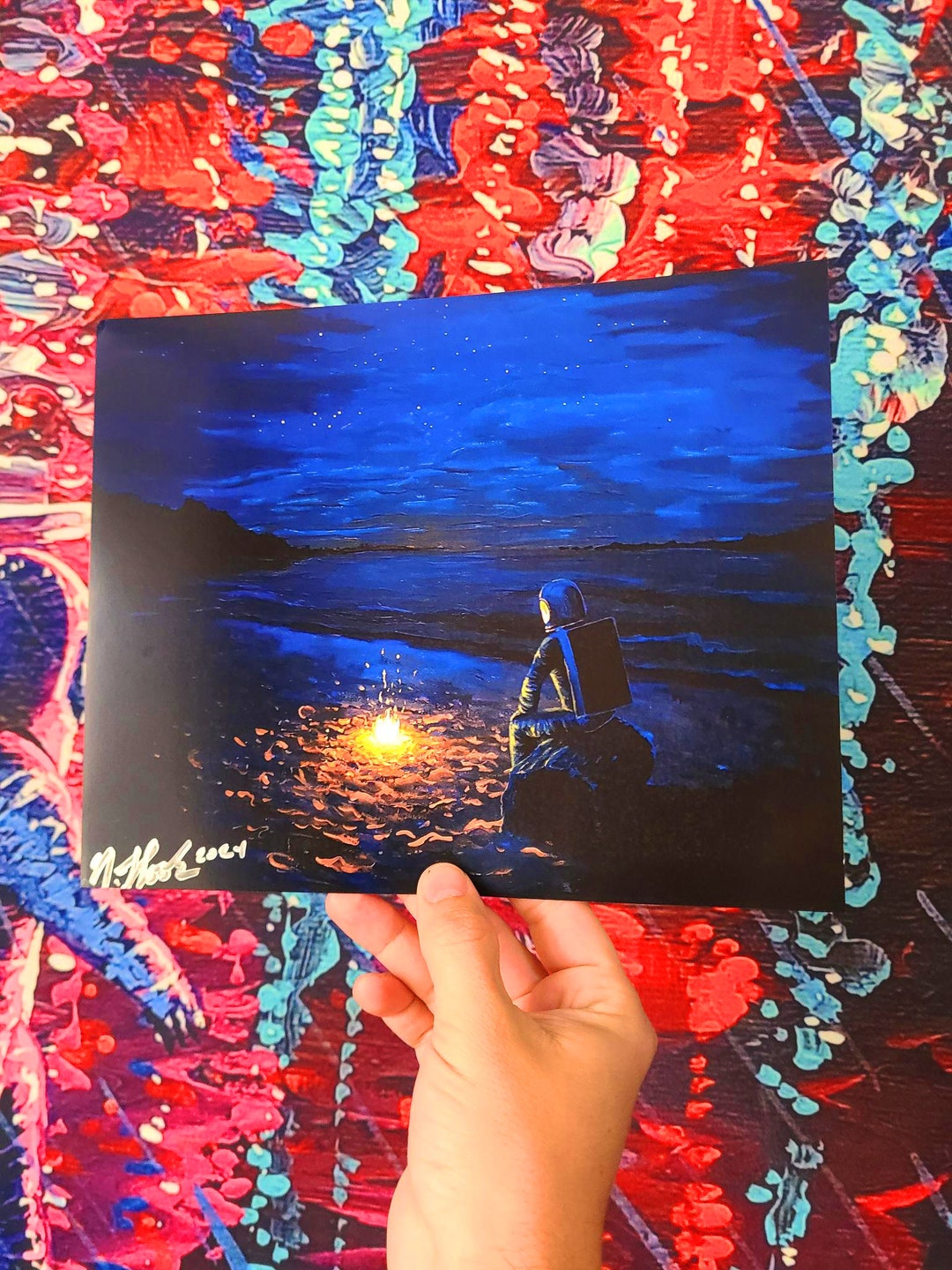 Signed Print Extra Stickers behind Behind Flooko - Etsy