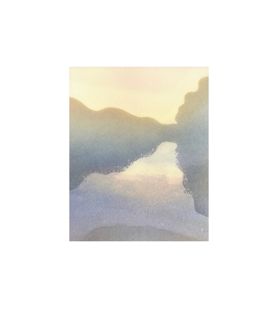 Sunset Water Reflection on River Painting: Abstract River Painting ...
