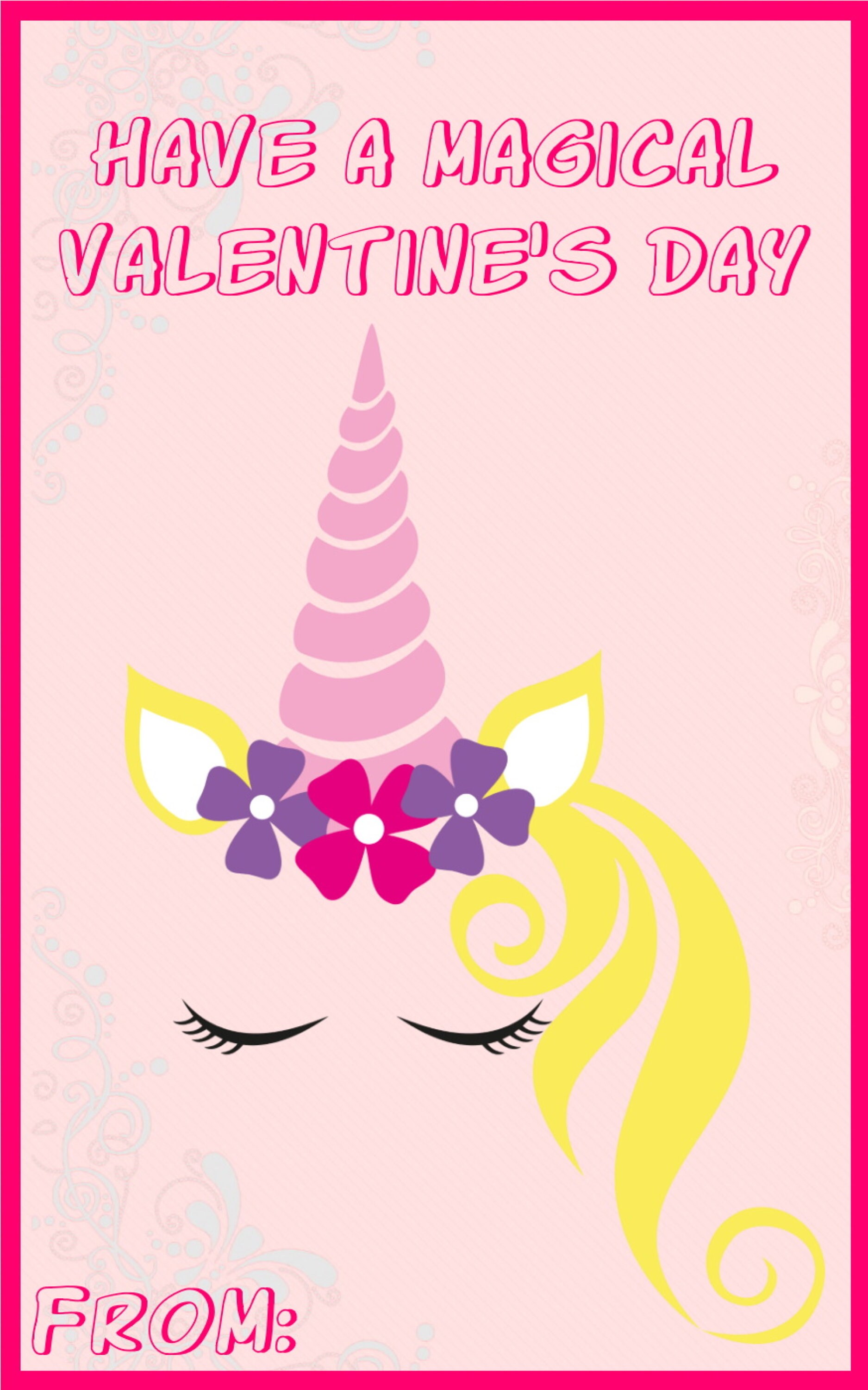 Unicorn Valentine Cards, Kids Valentine Cards, Class Valentines, Class ...