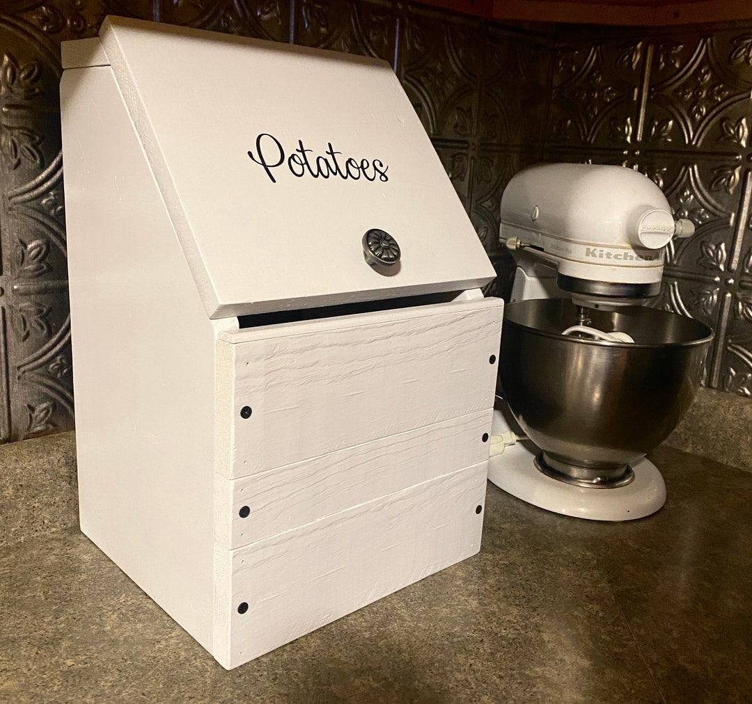 Mini Wooden Potato Bin Vegetable Storage Vegetable Box Wooden Potato ...