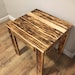 Burnt Wood Table / Handmade Farmhouse Table / Rustic Log Cabin ...