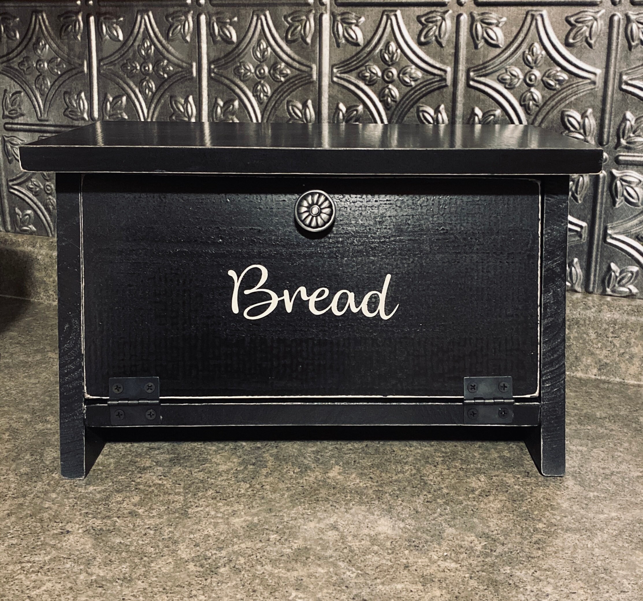 FARMHOUSE Kitchen Counter Top Bread Box Handmade Rustic | Etsy