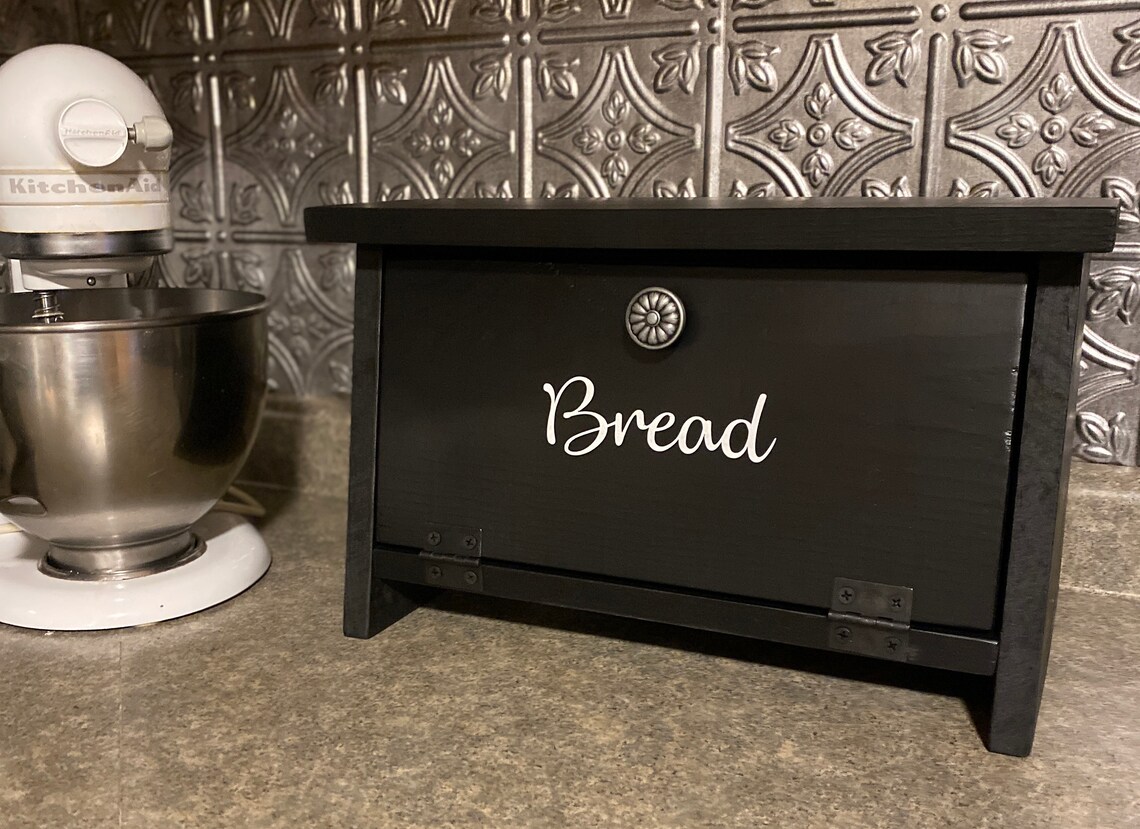 FARMHOUSE Kitchen Counter Top Bread Box Handmade Rustic - Etsy
