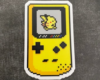 Pikachu Gameboy Sticker - Etsy