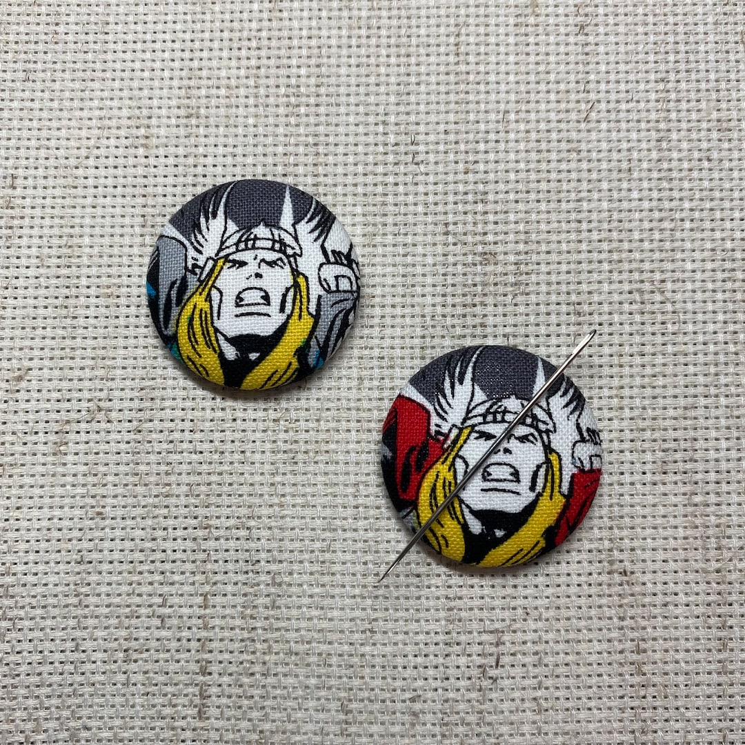 Marvel Comics | Avengers | Thor | 1” Button Needle Minder | Cross ...