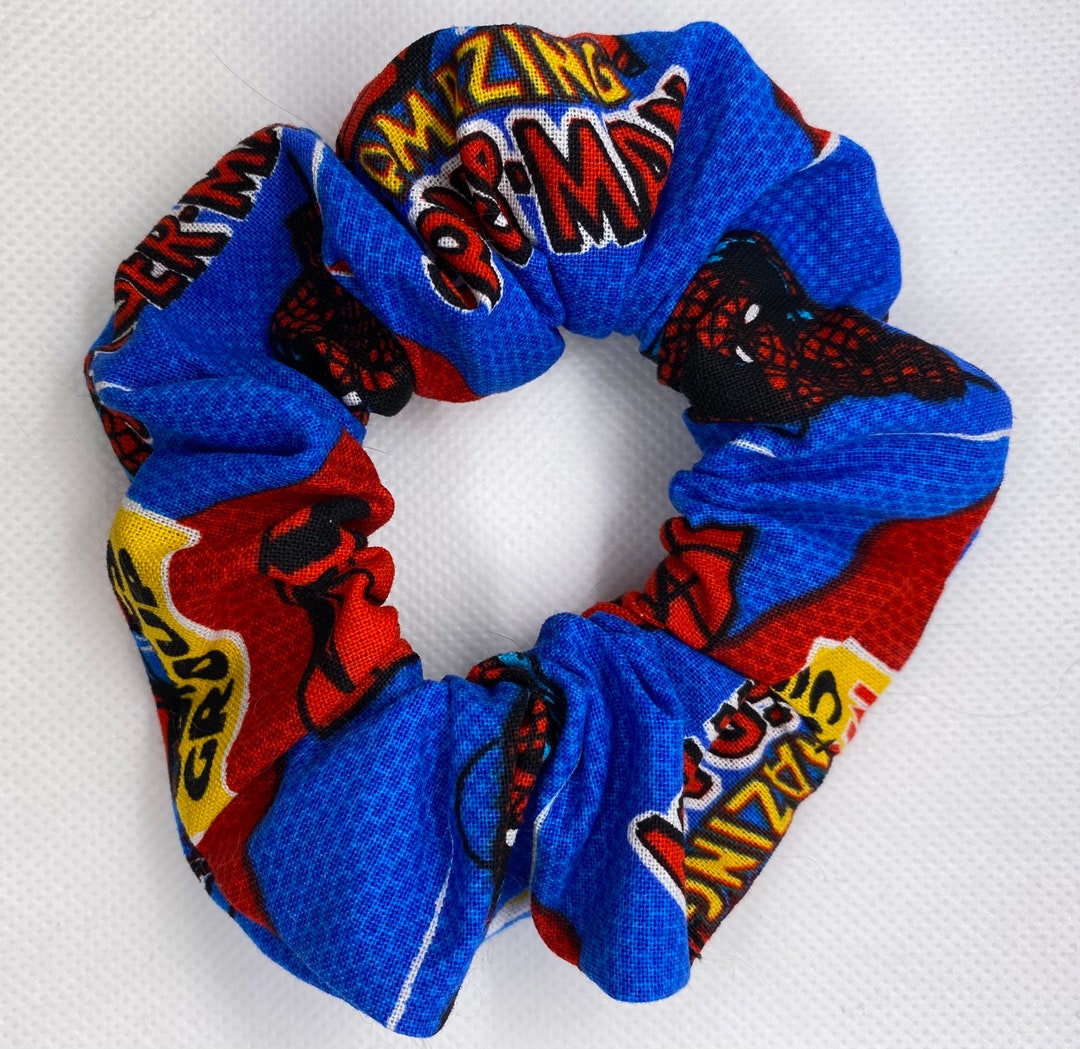 Marvel Comics the Amazing Spider-man 4 Inch Scrunchie Hair Accessories ...