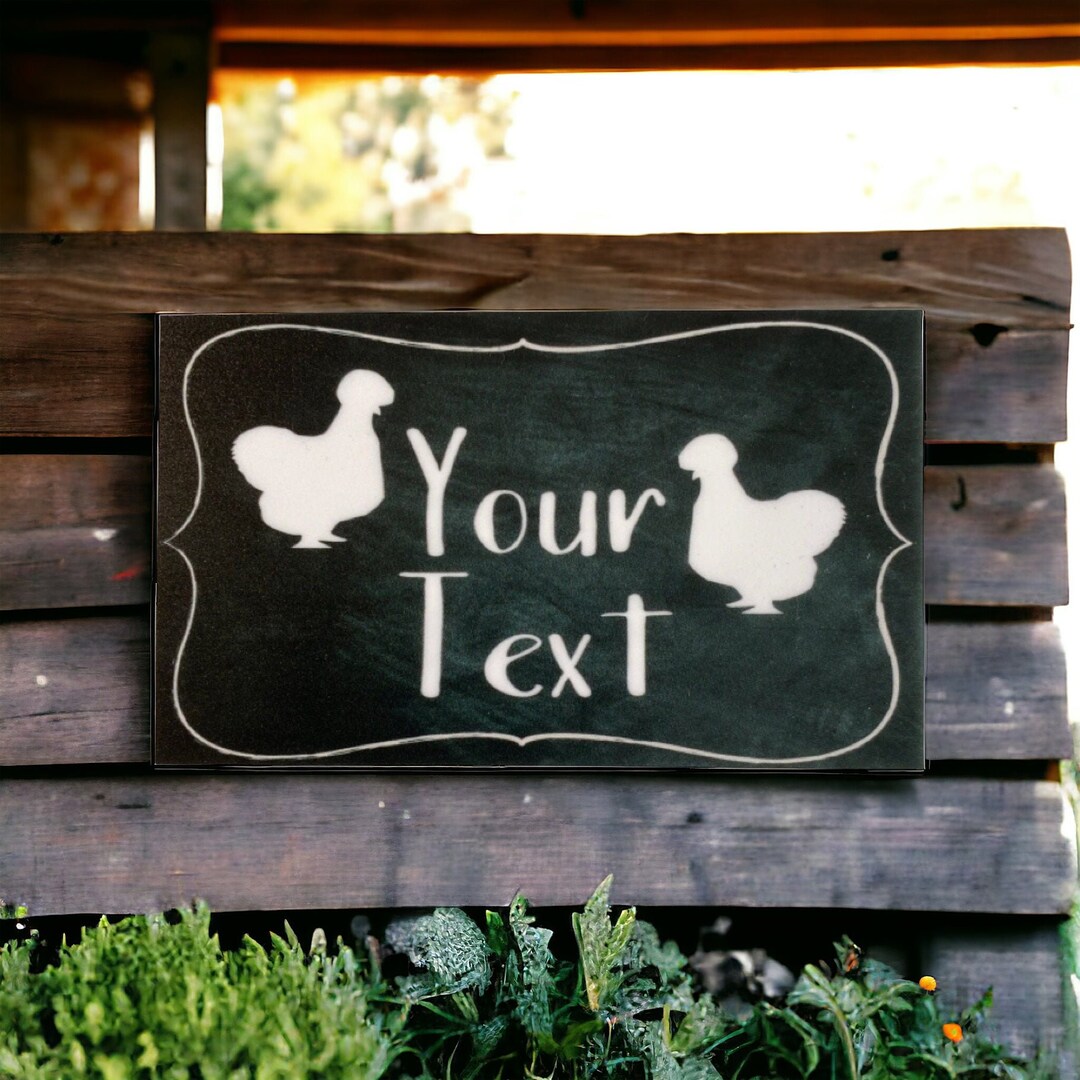 Silkie Chicken Hen Custom Sign - Etsy
