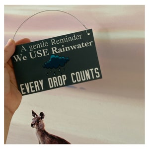 Rainwater in Use Every Drop Counts Eco Water Tank Sign - Etsy