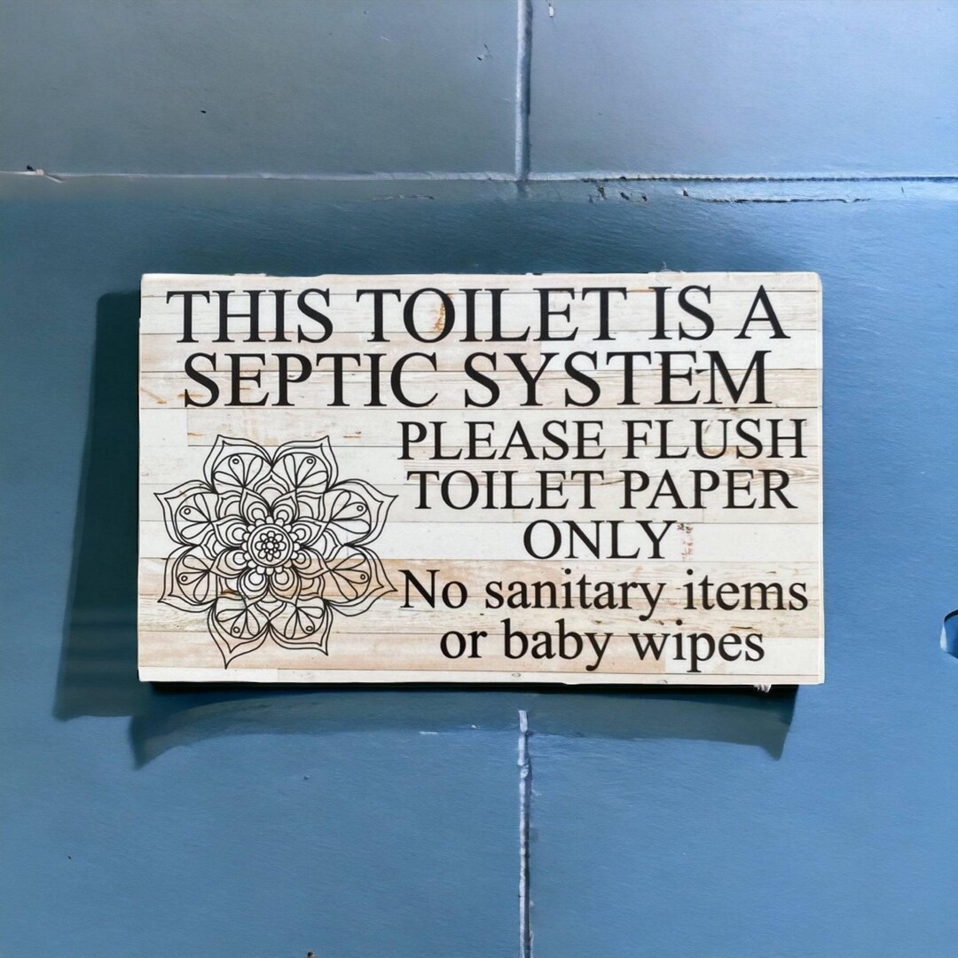 Toilet Septic System Bathroom Mandala Sign - Etsy