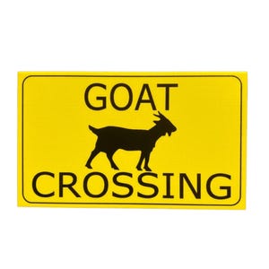 Goat Crossing Sign - Etsy