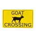 Goat Crossing Sign - Etsy