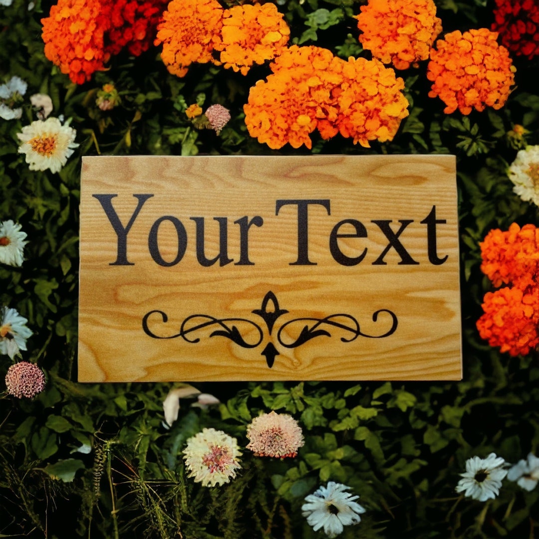 Timber Style Your Text Custom Wording Sign - Etsy
