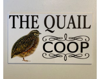 Quail Sign - Etsy