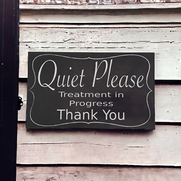Quiet Please Sign - Etsy
