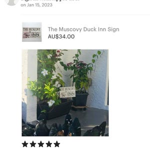 The Muscovy Duck Inn Sign - Etsy