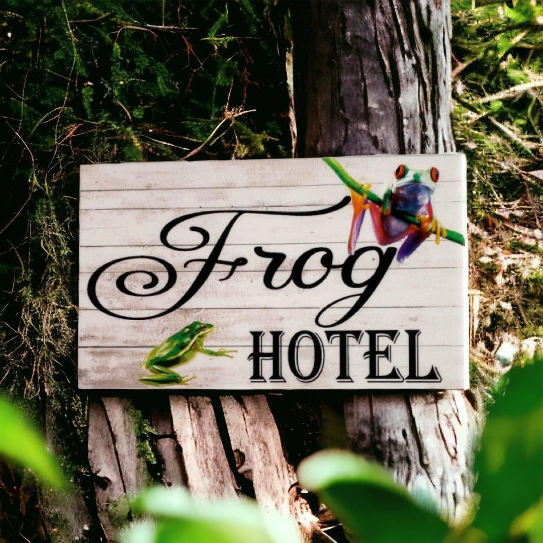 Frog Hotel Sign - Etsy