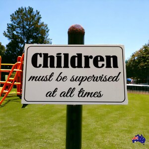 Children Must Be Supervised Business Shop Sign - Etsy