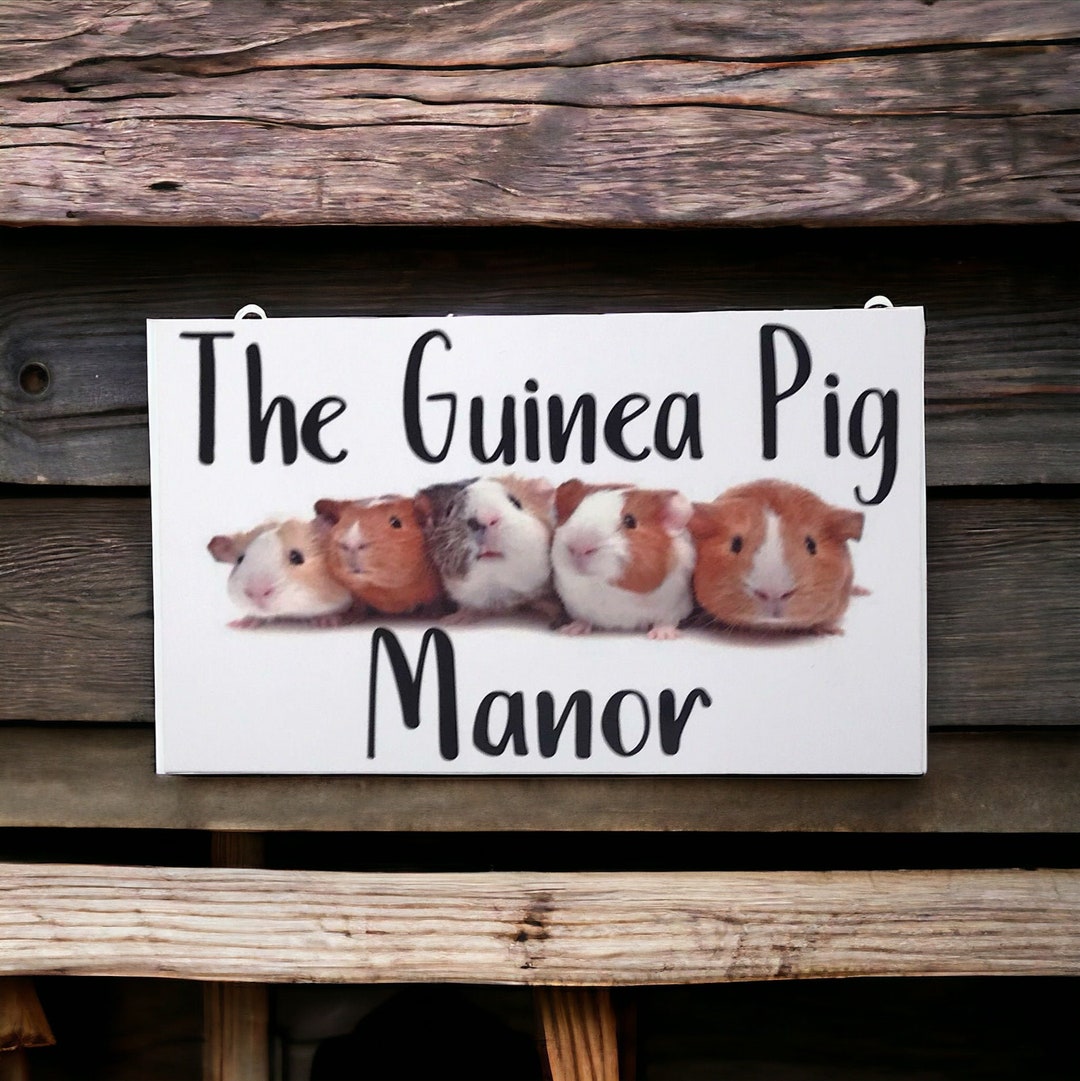 The Guinea Pig Manor Sign - Etsy