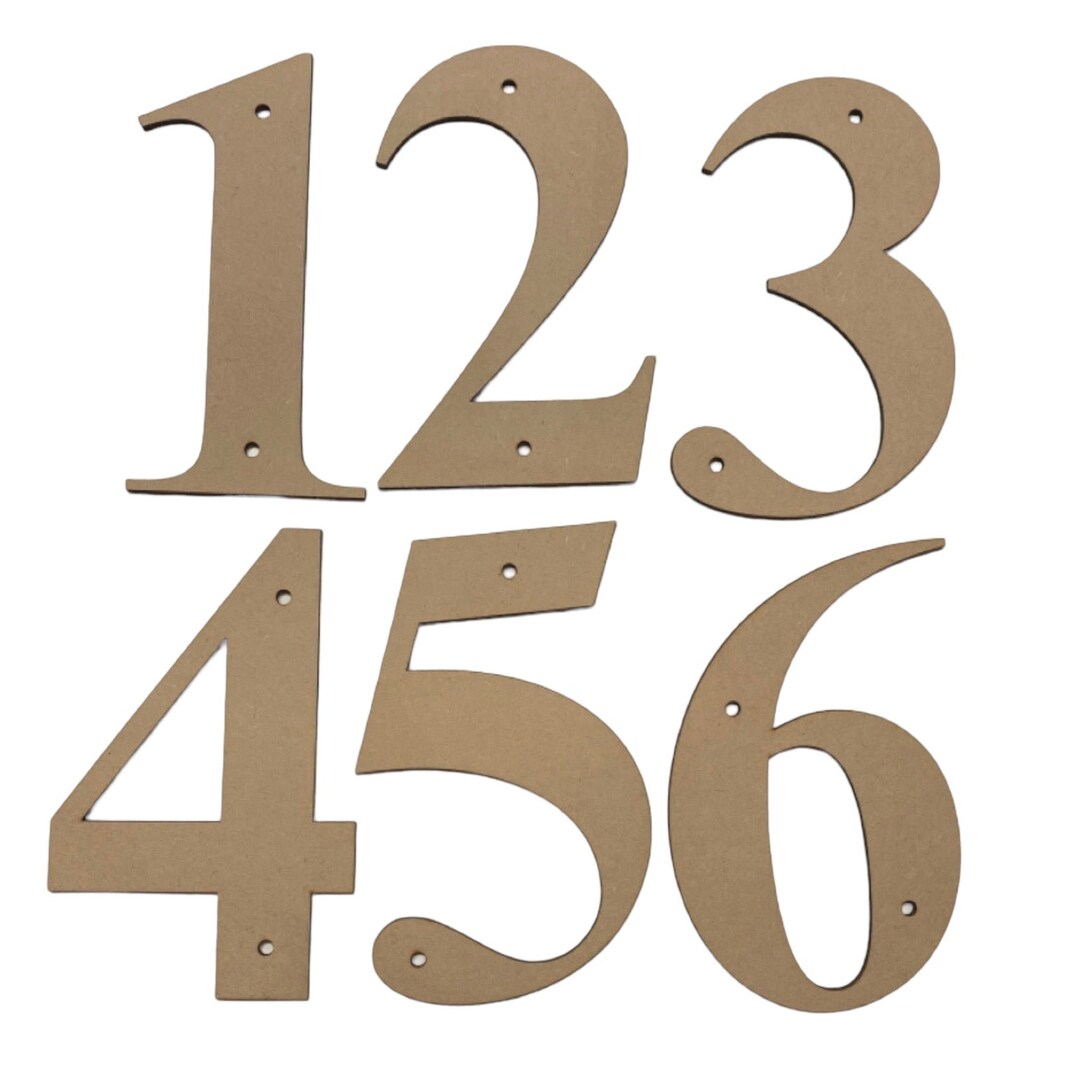 Number House Numbers Wooden MDF DIY 16.5cm - Etsy
