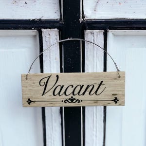 Vacant Engaged Toilet Bathroom Sign - Etsy