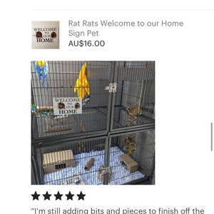 Rats Rat Welcome to Our Home Sign - Etsy