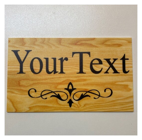 Timber Style Your Text Custom Wording Sign | Etsy