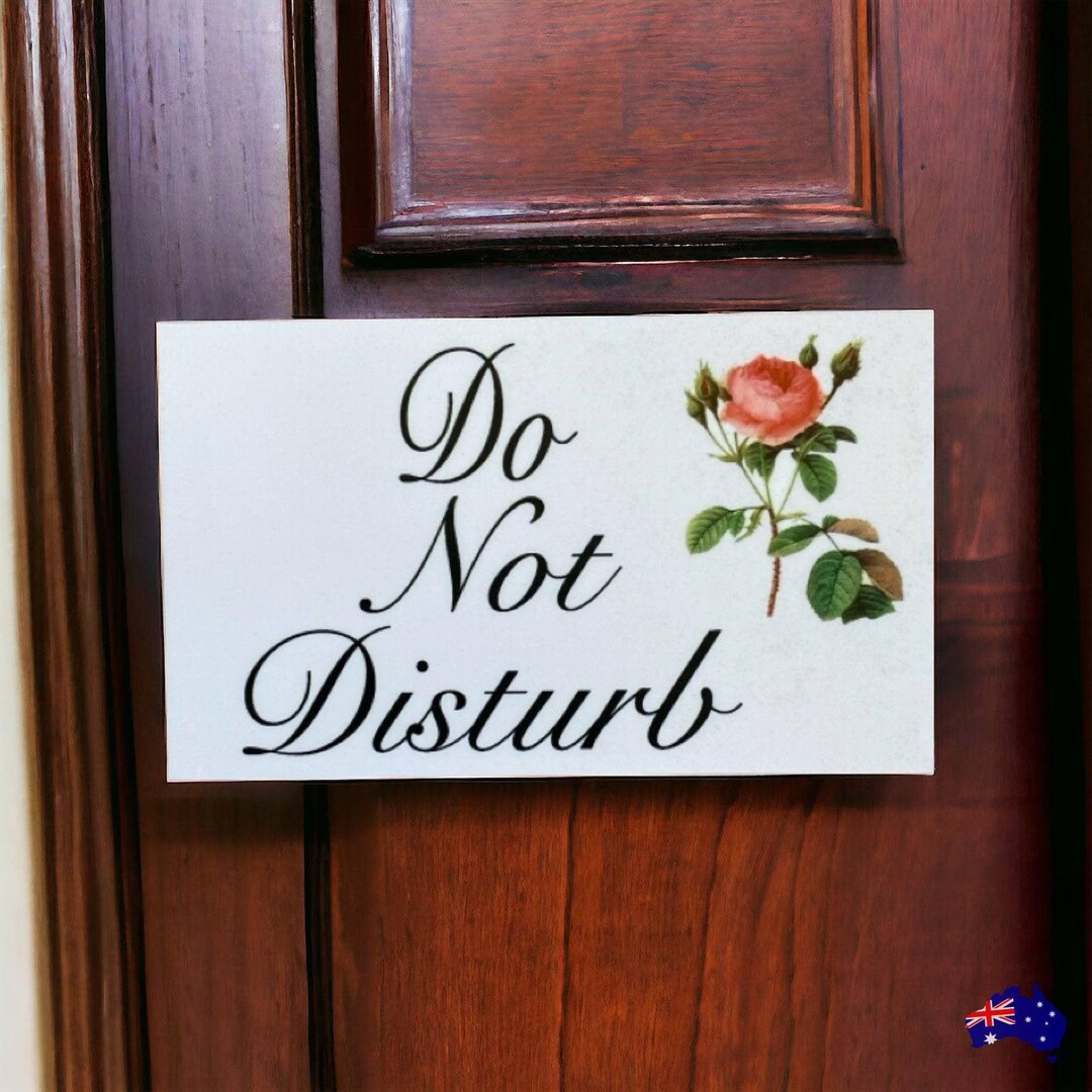 Do Not Disturb Vintage Rose Sign - Etsy