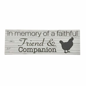 RIP Chicken Memorial Garden Sign - Etsy