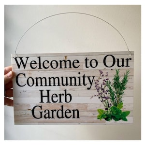 Herb Herbs Garden Custom Personalised Sign - Etsy