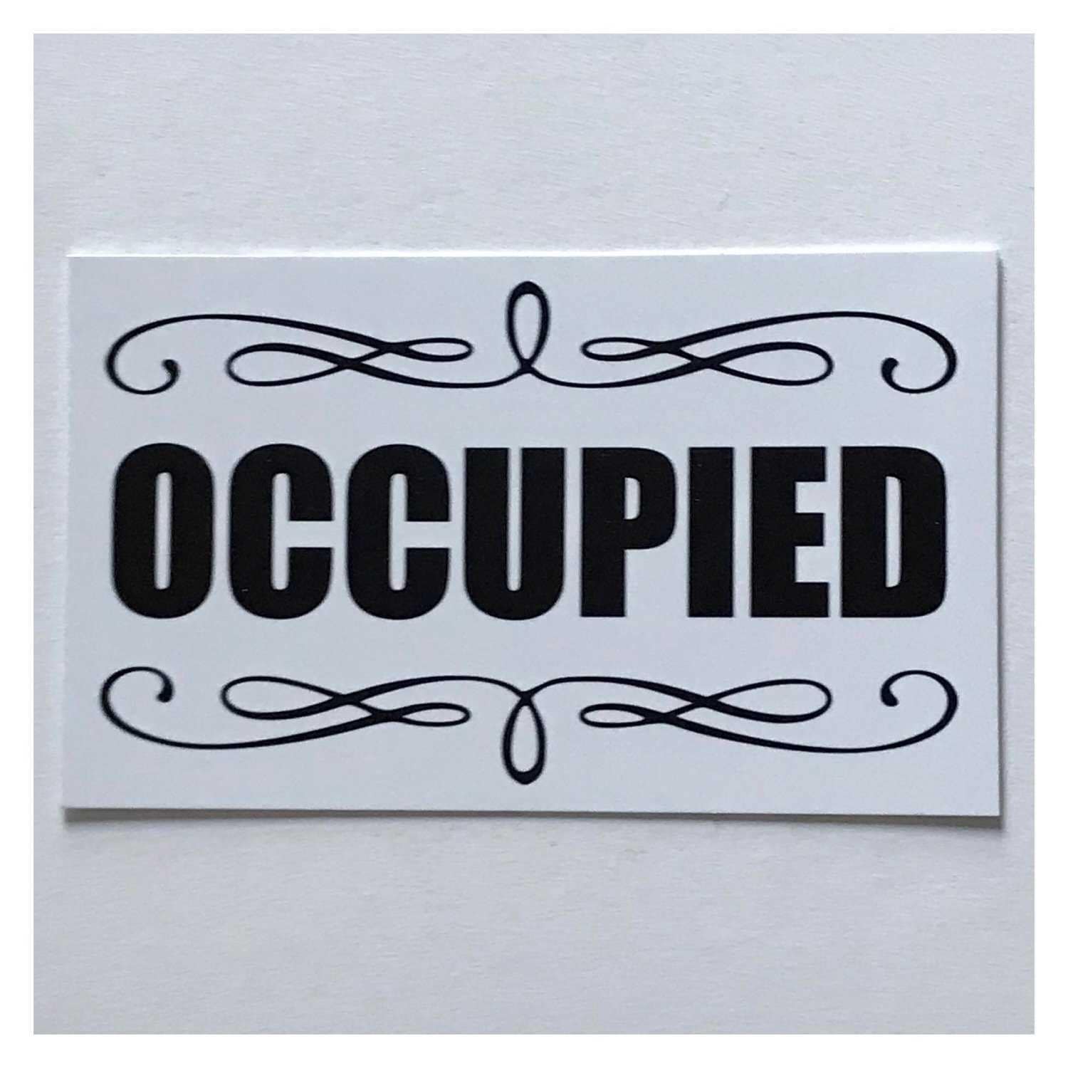 Bathroom Occupied Sign