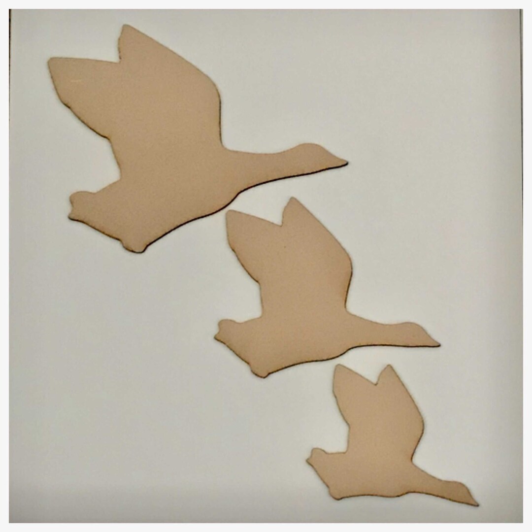 Duck Set of 3 Flying Ducks MDF Shape DIY Raw Cut Out Art Craft Decor - Etsy